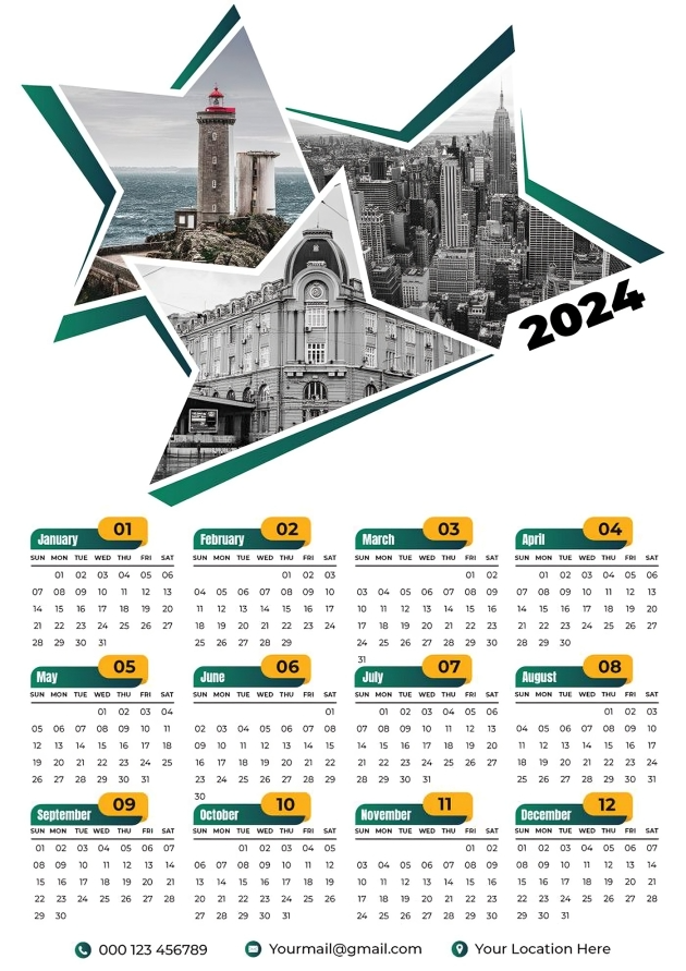 Single page Calendar – Deking Printing Hub